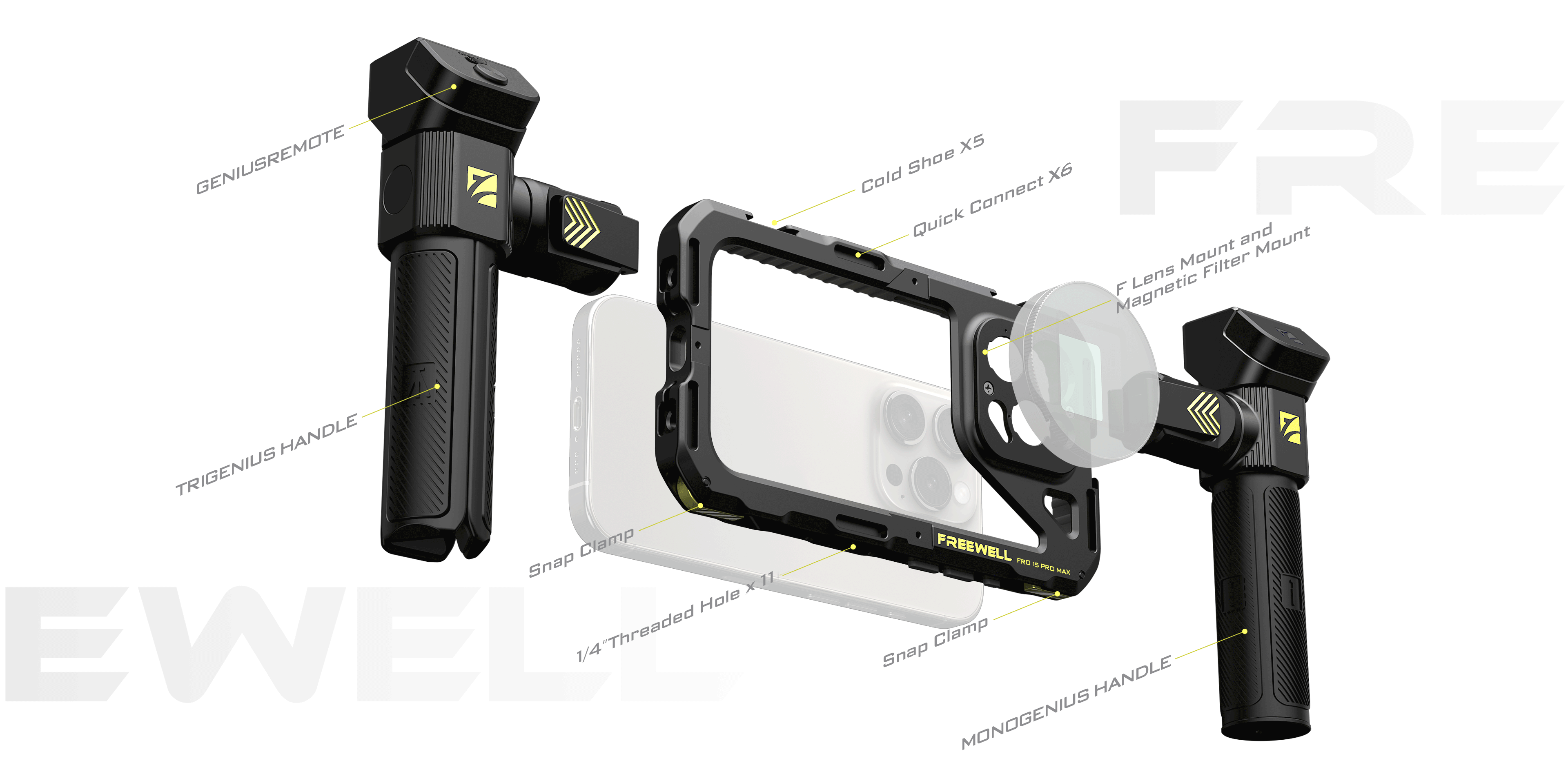 Freewell Genius Rig for iPhone & Samsung: Ultimate Mobile Filmmaking Kit